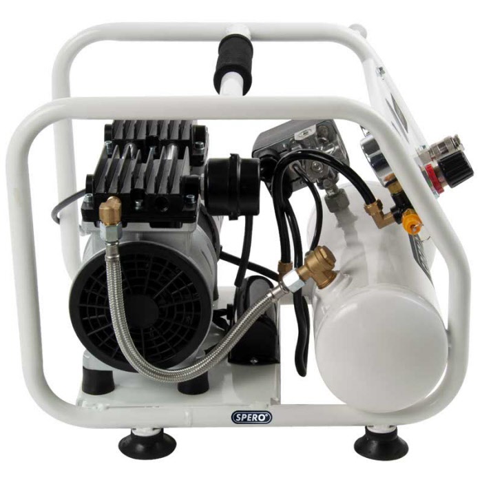 155 Ltr/min Geluidsarme 50dB Spero Compressor - 4Ltr Tank - 9Bar