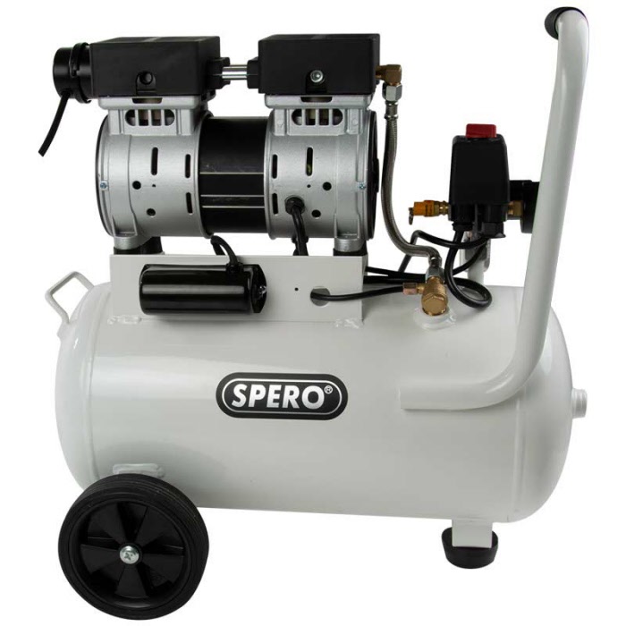 195 Ltr/min Geluidsarme 52dB Spero Compressor - 24Ltr Tank - 9Bar